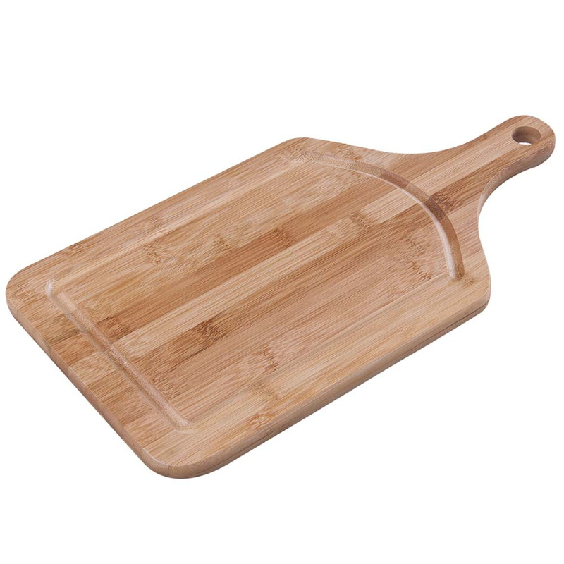 Tábua Retangular Bamboo com Cabo 20X38cm Mor