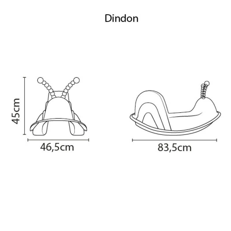 Gangorra Infantil Dindon Amarelo Tramontina